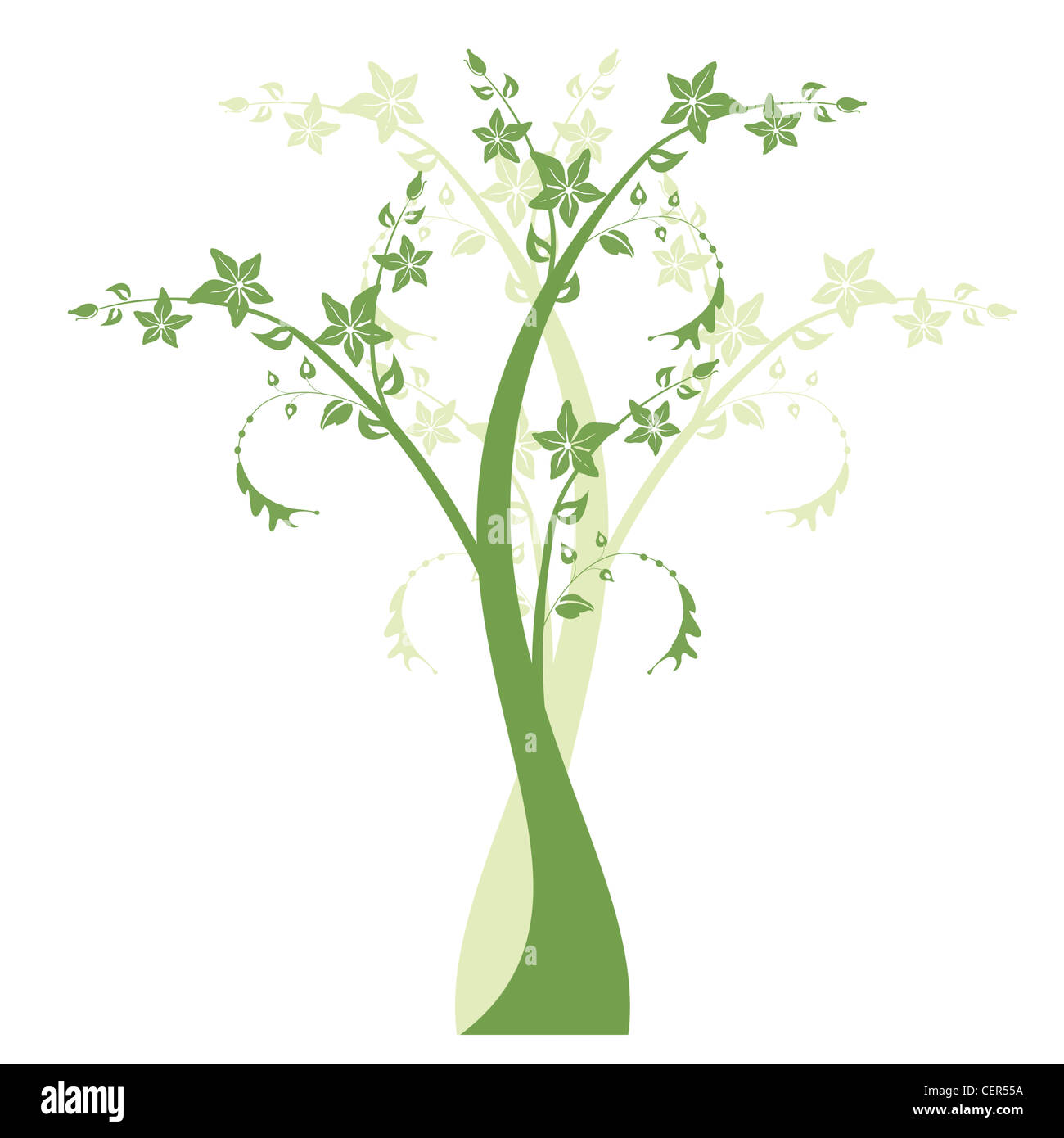 Beautiful art tree isolated on white background Stock Photo - Alamy