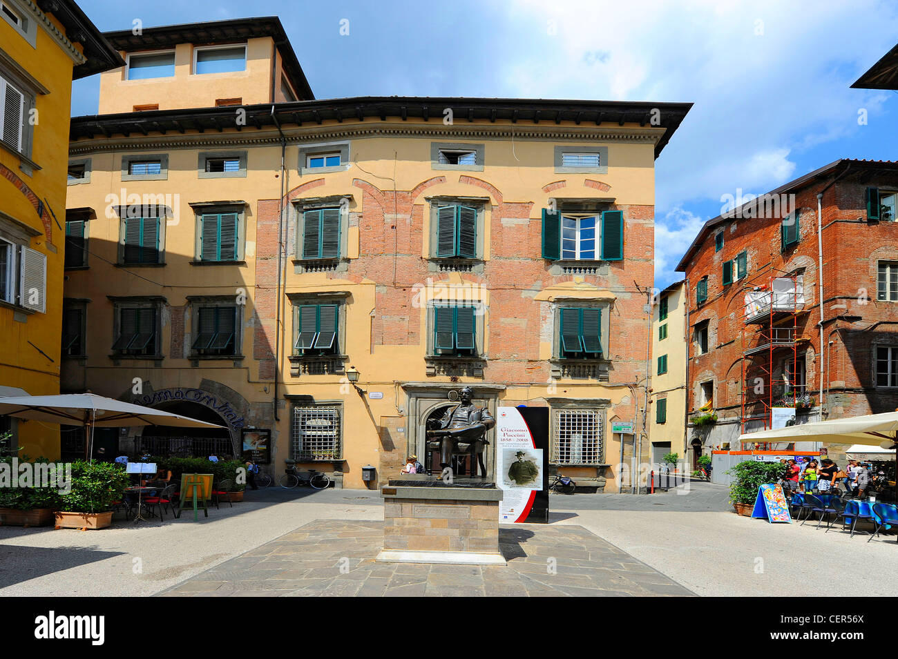 Giacomo Puccini Lucca Italy Tuscany Europe Mediterranean Stock Photo ...