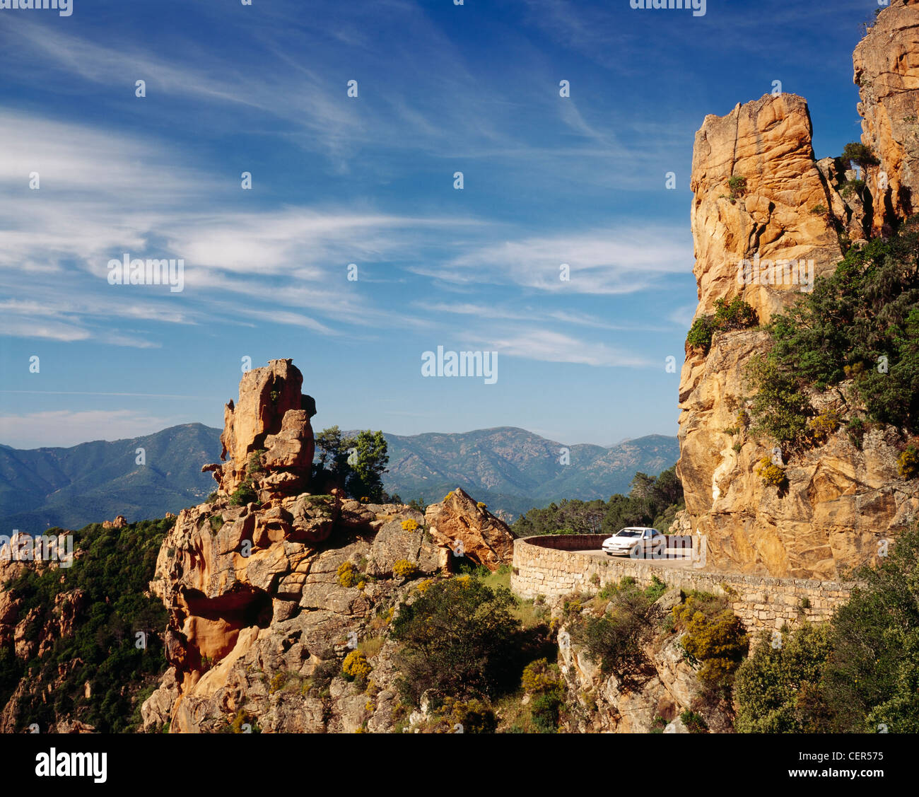 Les calanche corsica road hi-res stock photography and images - Alamy