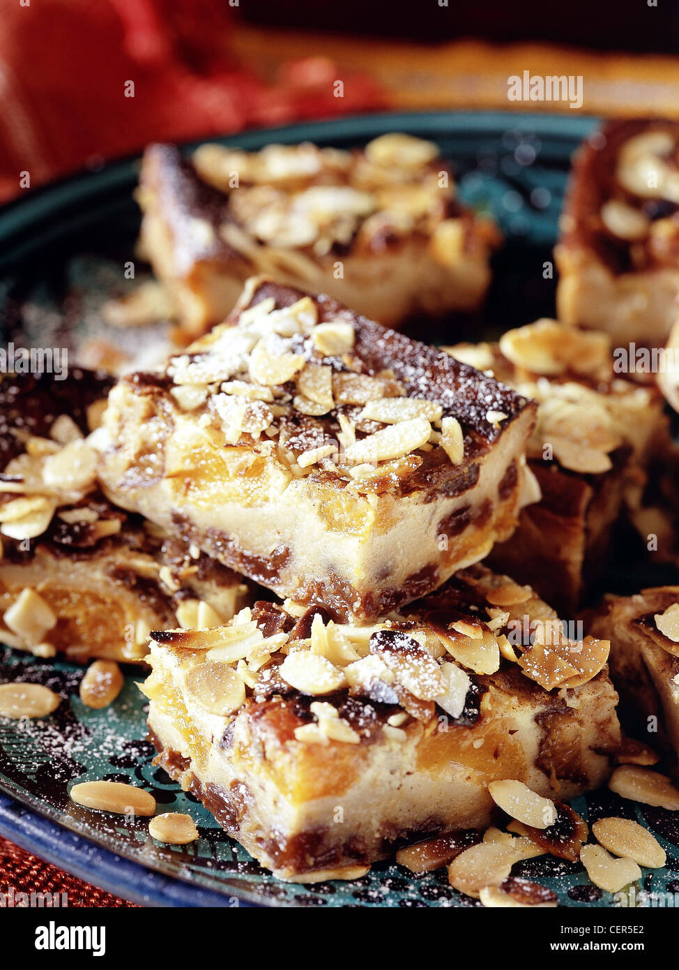 "Moroccan Feast" Warm prune and apricot bake topped with flaked almonds ...