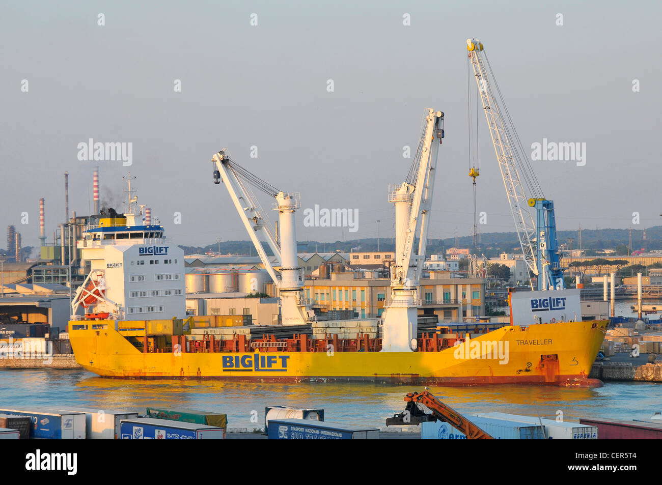 Livorno Italy Europe Port Shipping Transportation Goods Stock Photo - Alamy