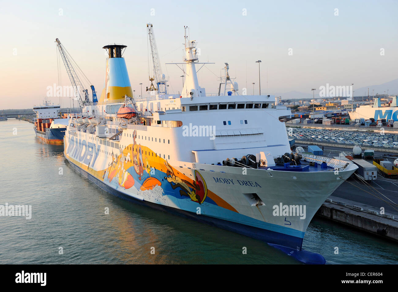 Livorno Italy Europe Port Shipping Transportation Goods Stock Photo - Alamy