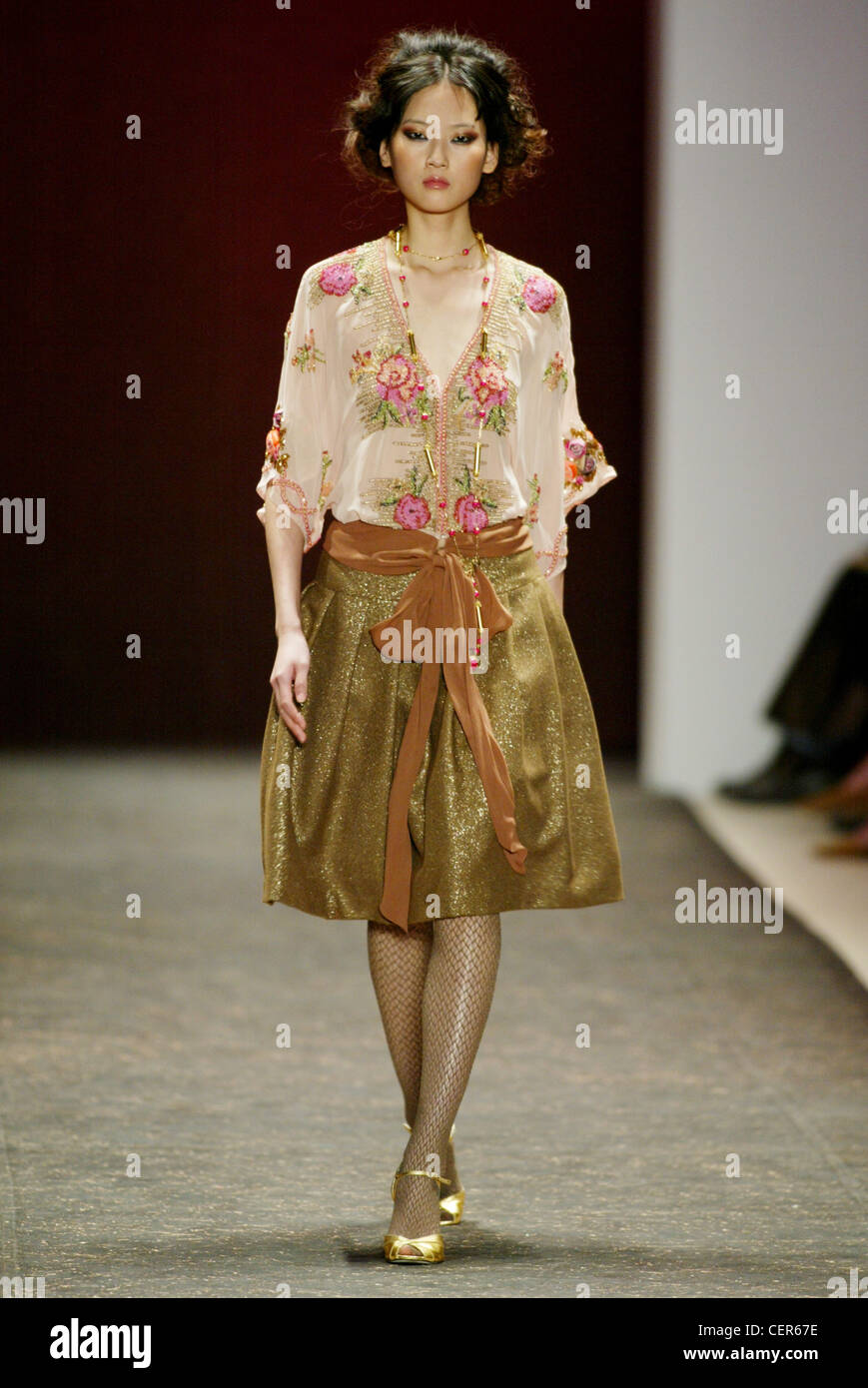 Tracy Reese New York Ready to Wear Autumn Winter Boho chic Stock Photo ...