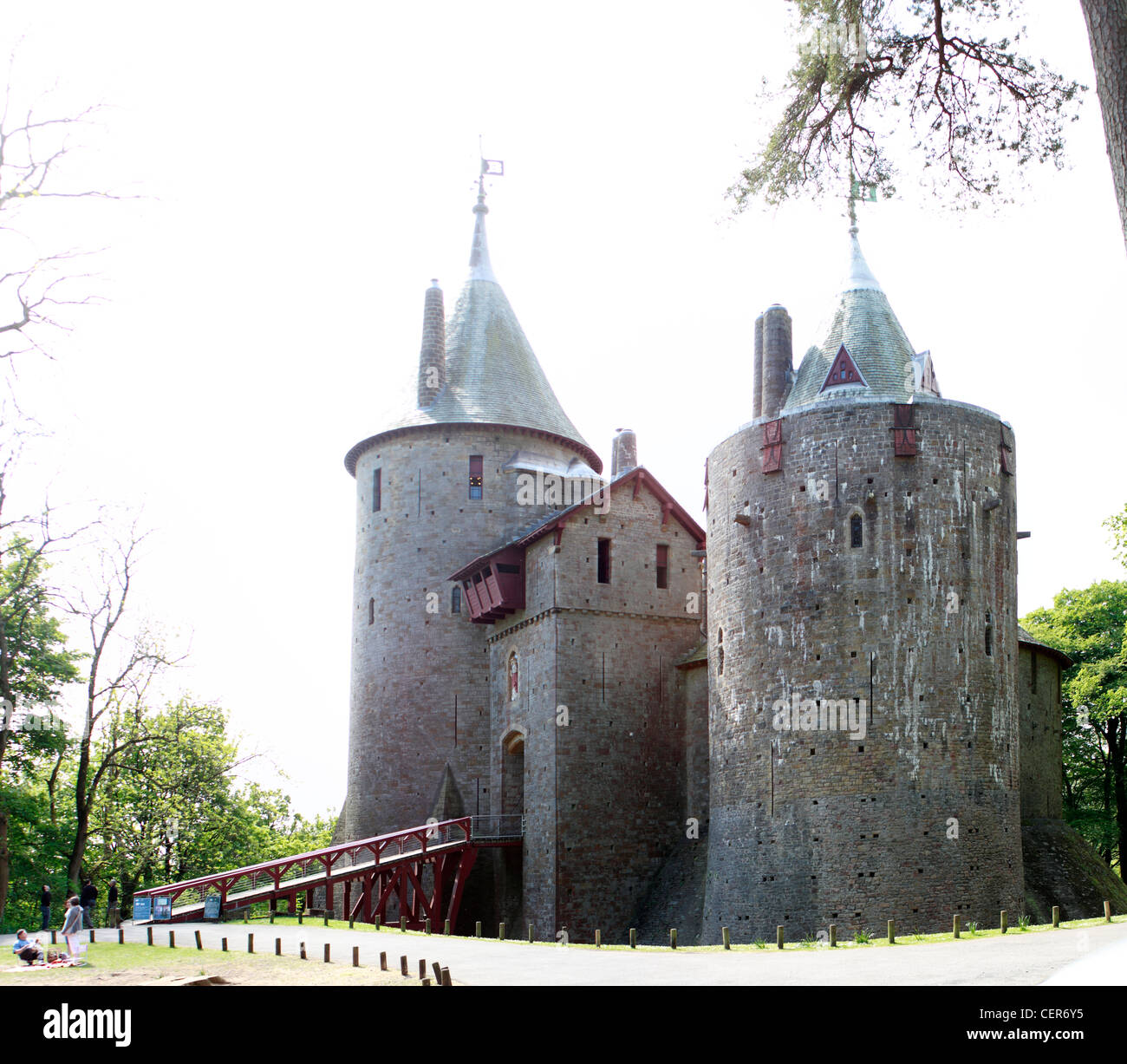 The two eastern towers, the square gatehouse between them built by ...