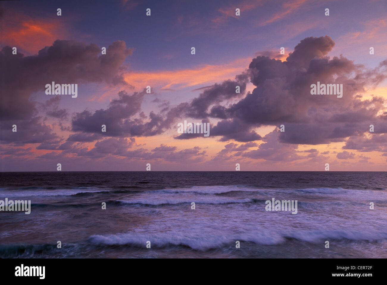sky & sea, East Coast dawn, Barbados Stock Photo - Alamy