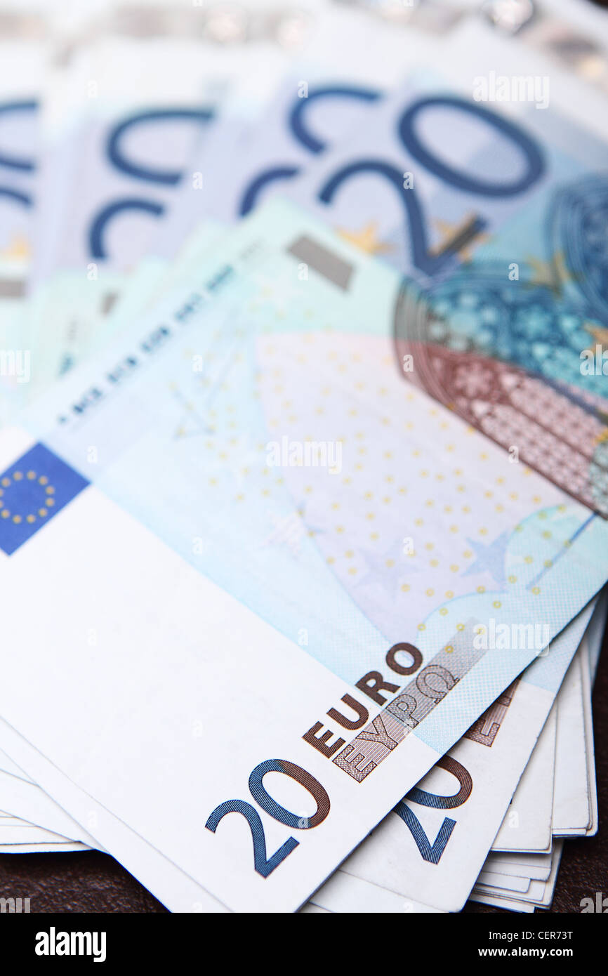 20 euro bank notes out hi-res stock photography and images - Alamy
