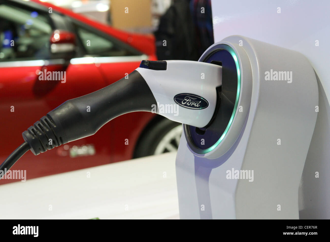 electric car charging station handle Stock Photo - Alamy