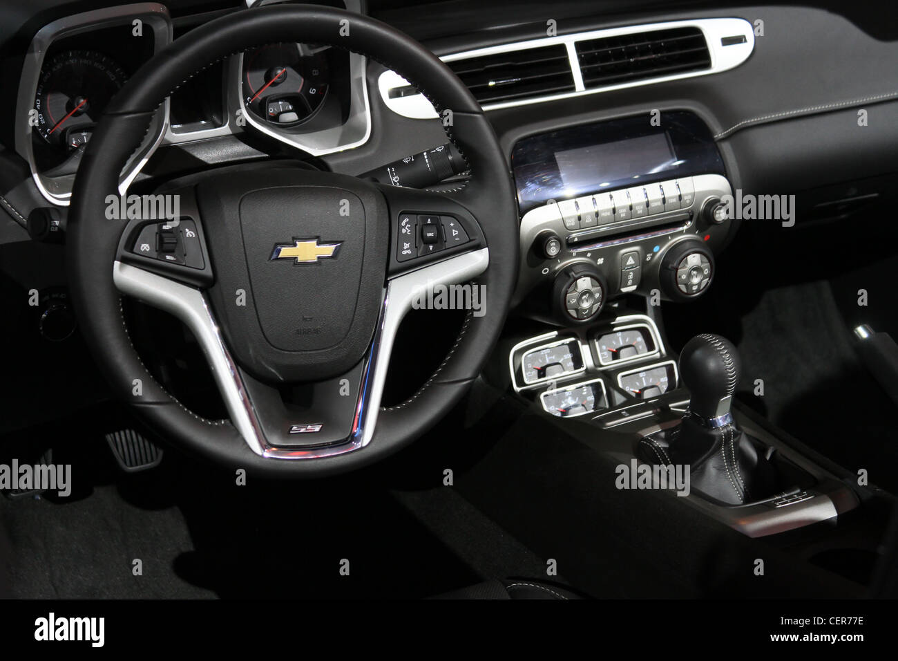 chevrolet corvette convertible car interior Stock Photo - Alamy