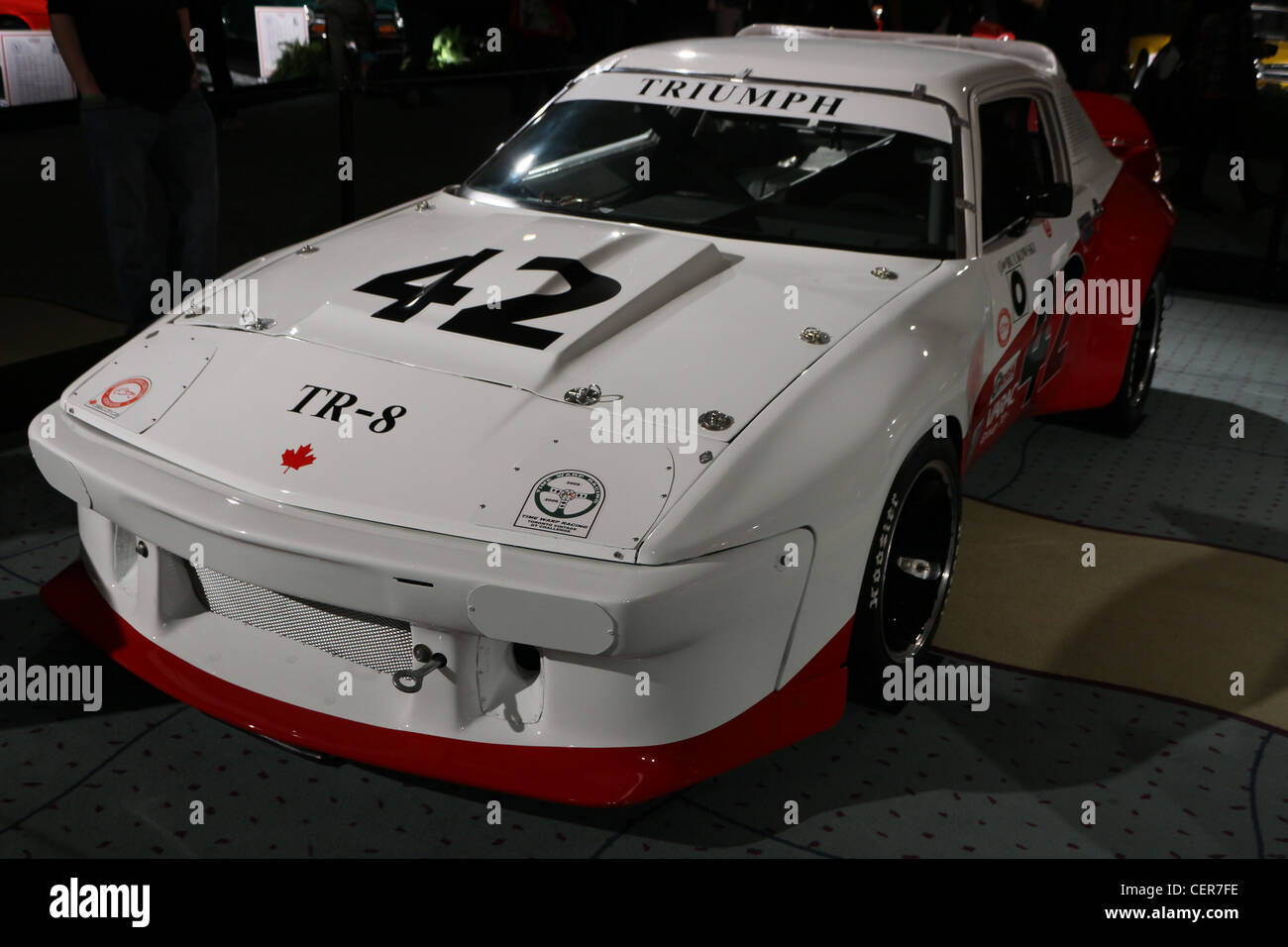 classic vintage sports car 1977 triumph tr8 coupe Stock Photo - Alamy