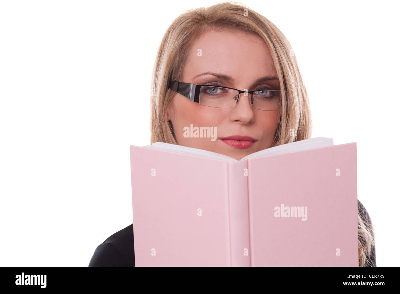 Looking over top of reading glasses hi-res stock photography and images ...