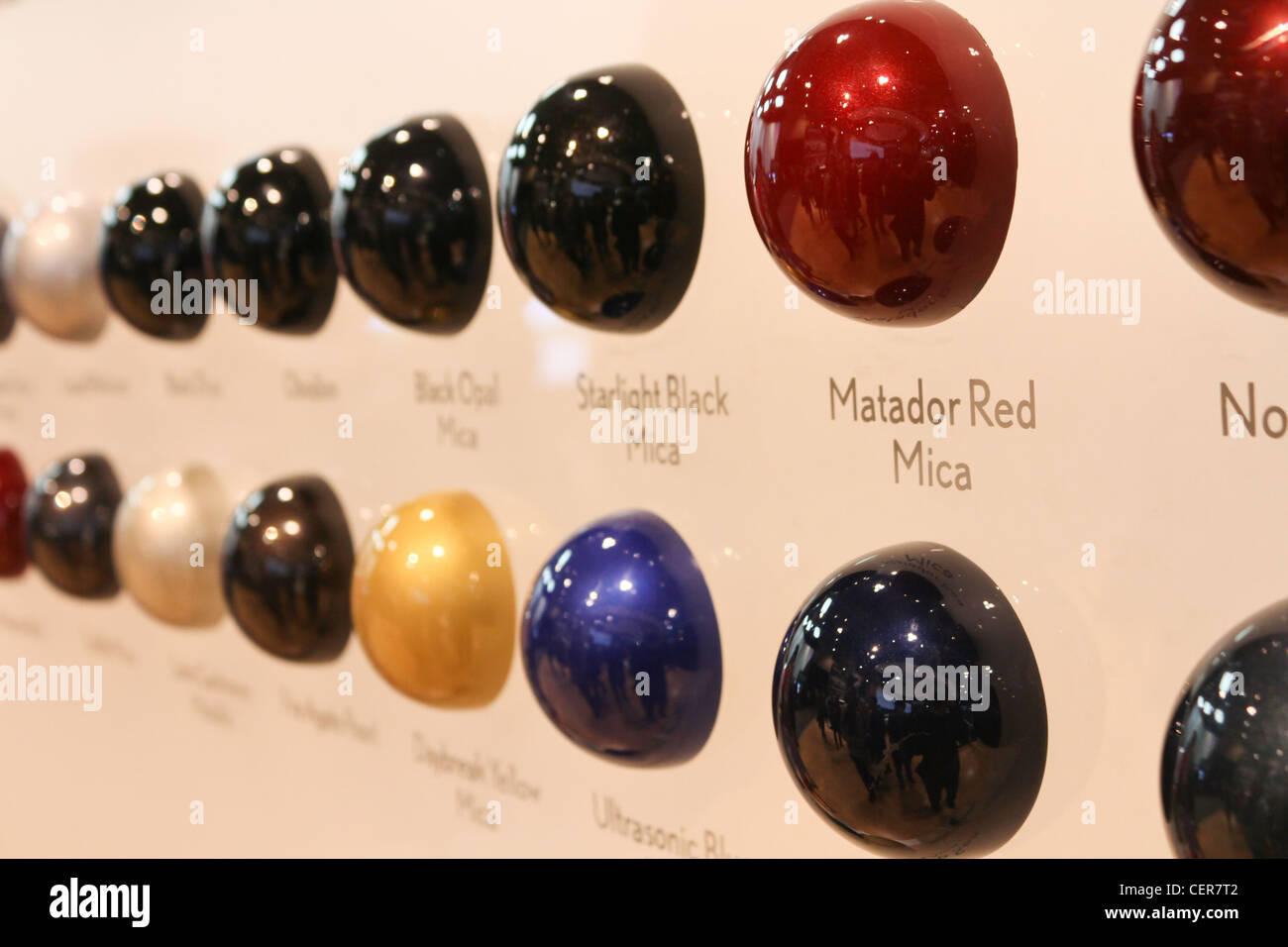 car body color palette selection Stock Photo - Alamy