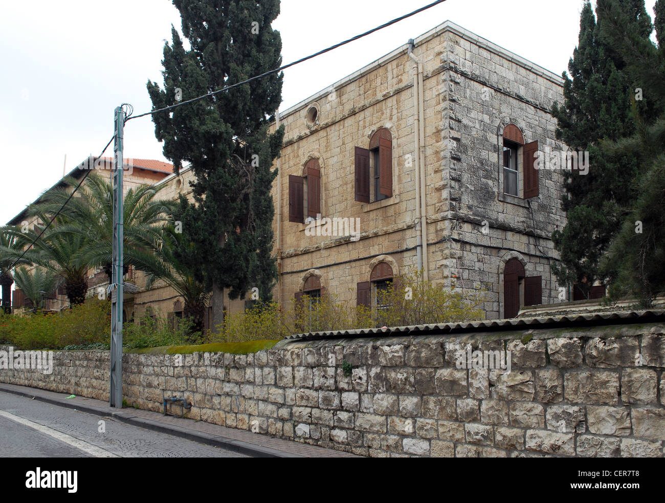 The German Colony in Jerusalem Stock Photo - Alamy