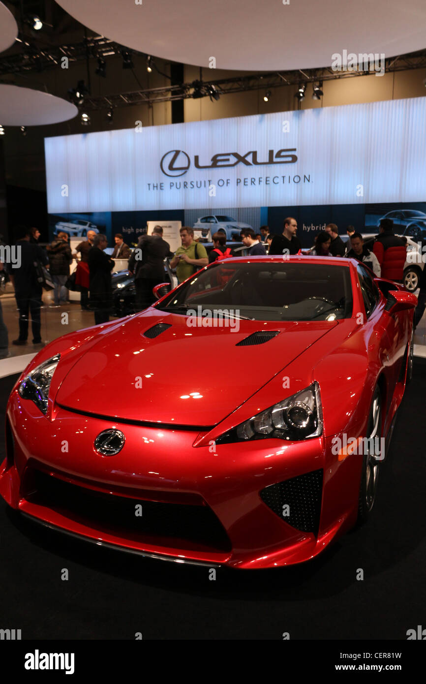 red lexus LFA concept sports car Stock Photo - Alamy