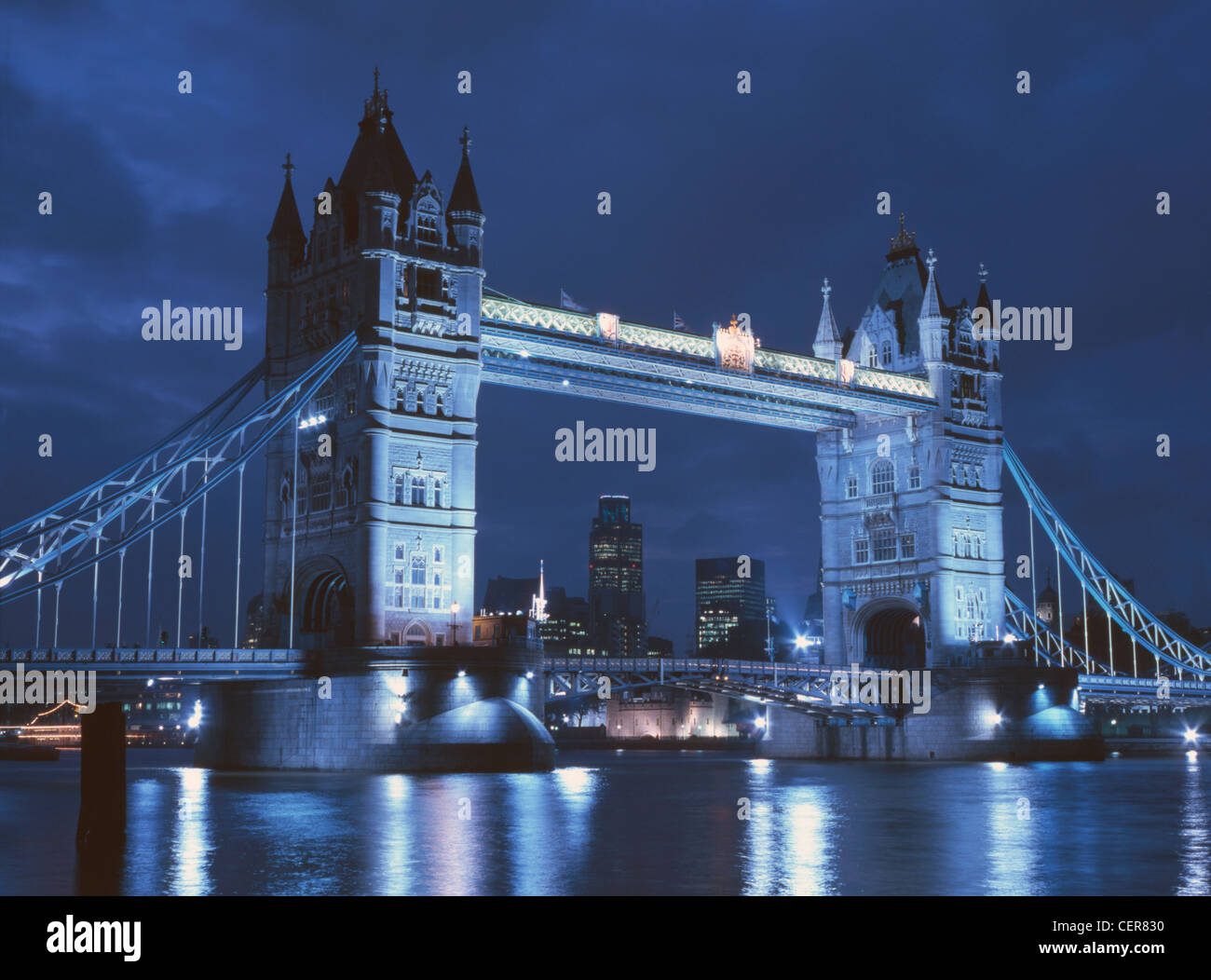 Tower Bridge at night Stock Photo - Alamy
