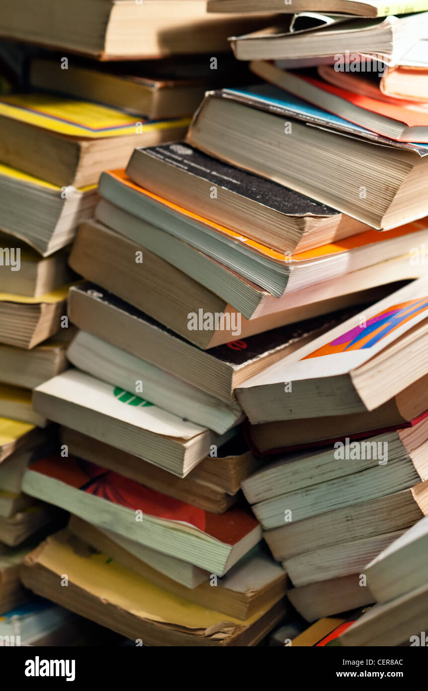 Large heap of old books Stock Photo - Alamy