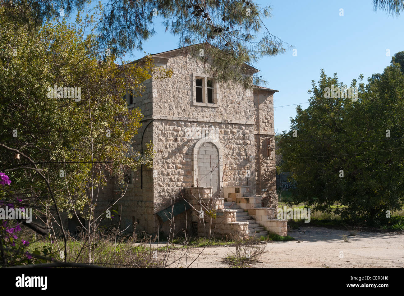 The German Colony in Jerusalem, The schoolhouse Stock Photo - Alamy
