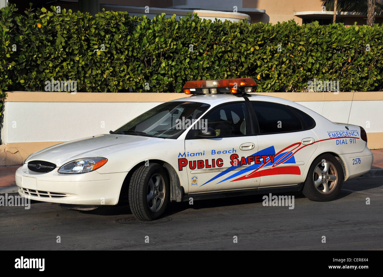 Miami Beach Public Safety car, Miami, Florida, USA Stock Photo - Alamy