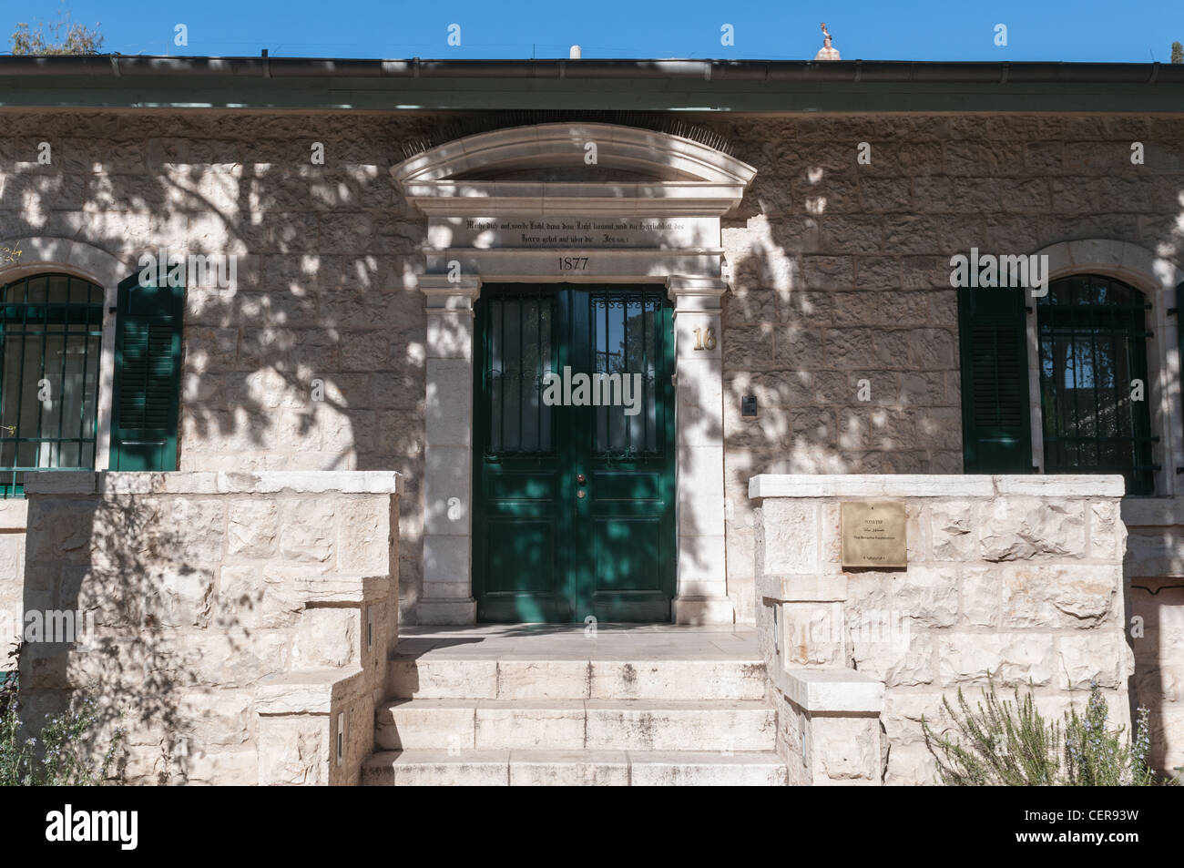 The German Colony in Jerusalem Stock Photo - Alamy