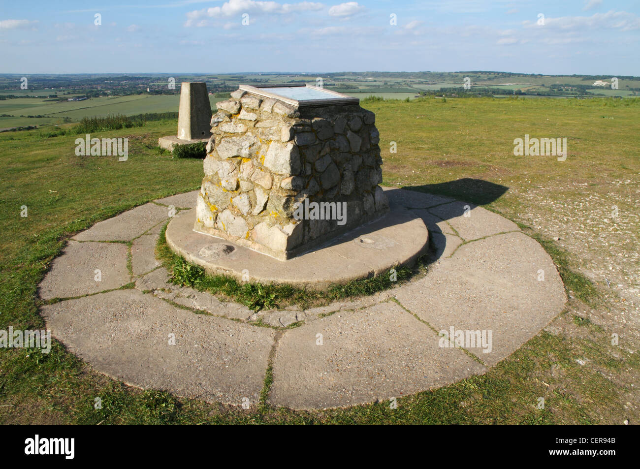 Ivinghoe Beacon, a prominent landmark in the Chiltern Hills marking the ...