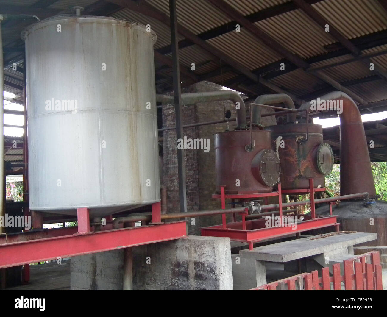 Rum distilling process hi-res stock photography and images - Alamy