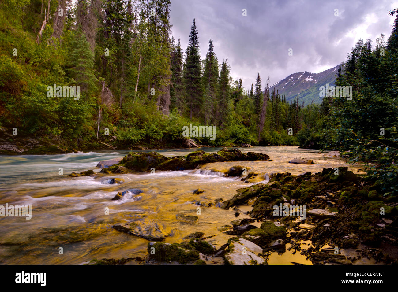 Alaska river sunset hi-res stock photography and images - Alamy