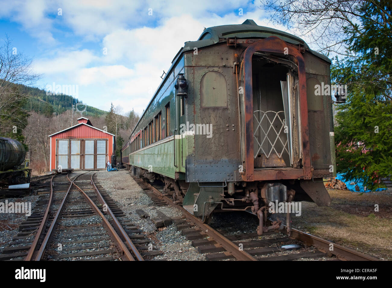 These passenger train coaches date from 1910 to 1925 and were used on ...