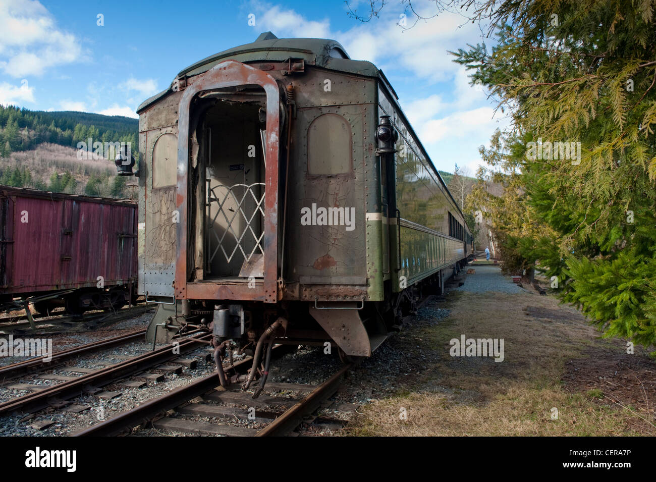 These passenger train coaches date from 1910 to 1925 and were used on ...