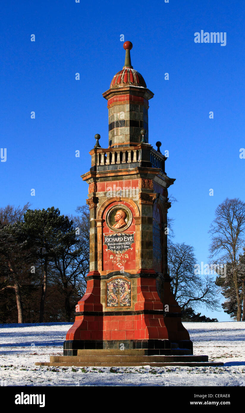 The Richard Eve Monument at Brinton's Park, Kidderminster ...