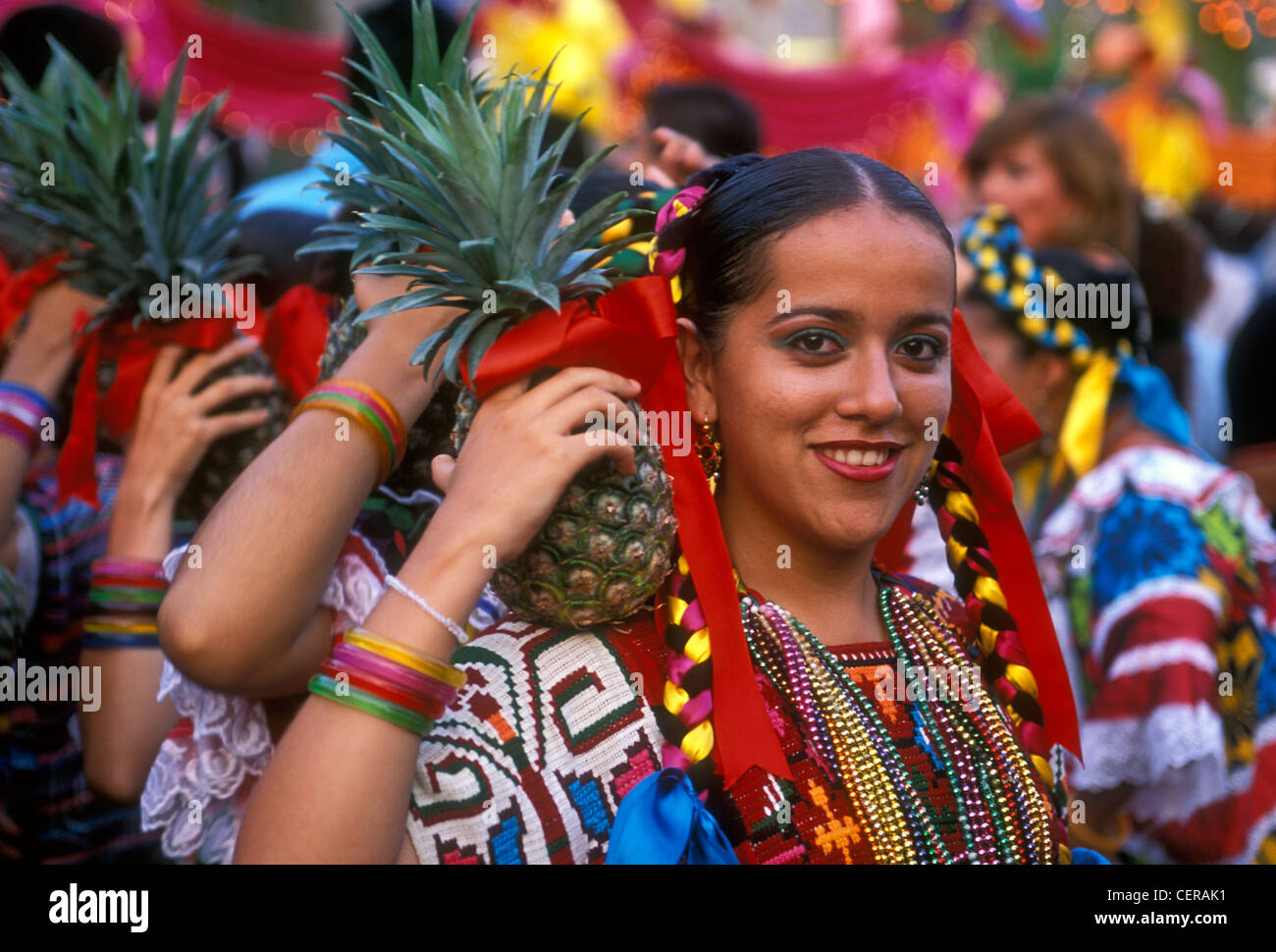 Mexican woman, Mexican, woman, Pineapple Dance, La Pina, costumed ...