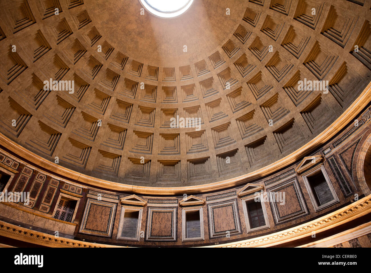 Ceiling Of The Pantheon Stock Photo - Alamy