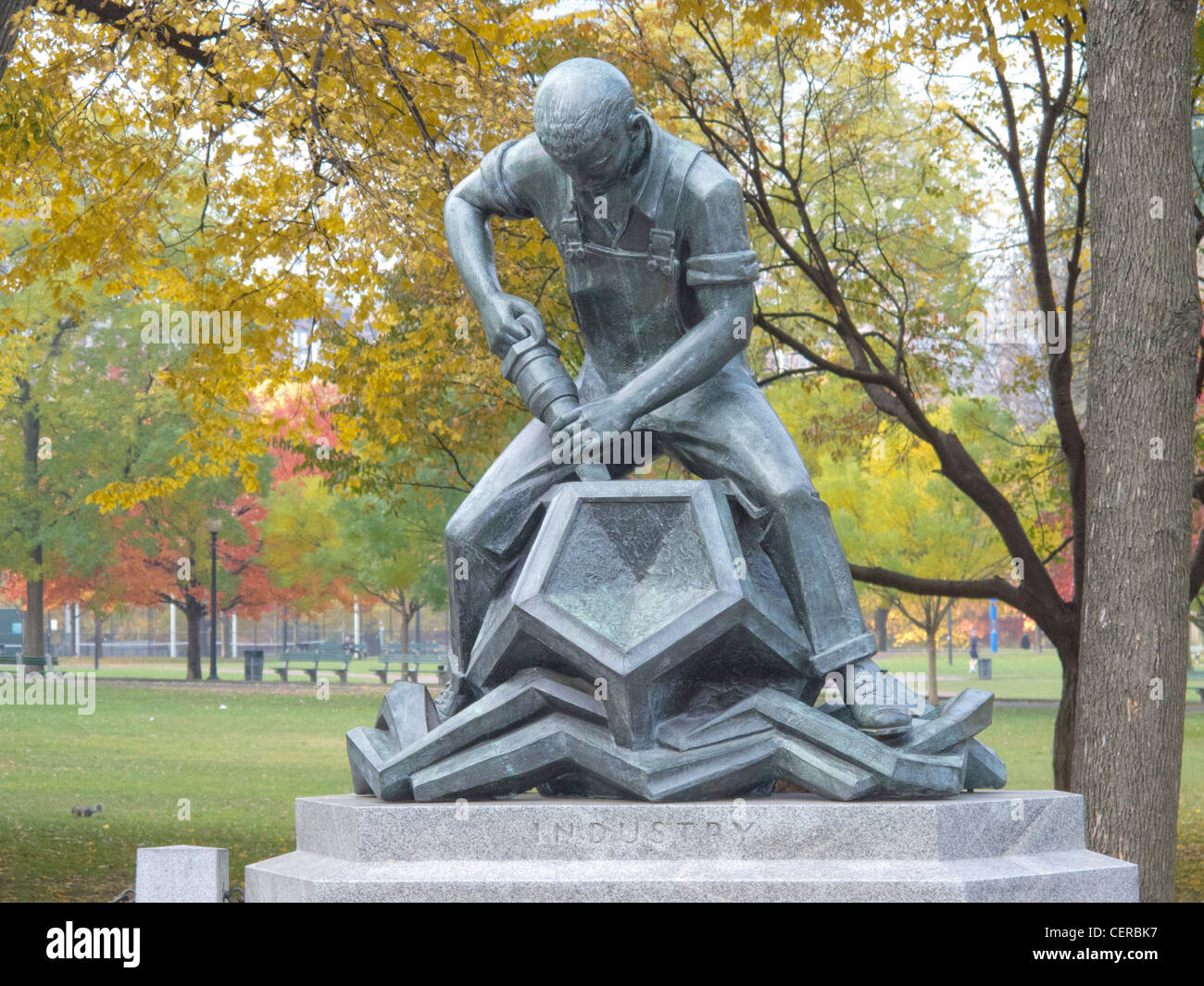Industry statue by Arcangelo Cascieri and Adio Biccari in Boston Common ...