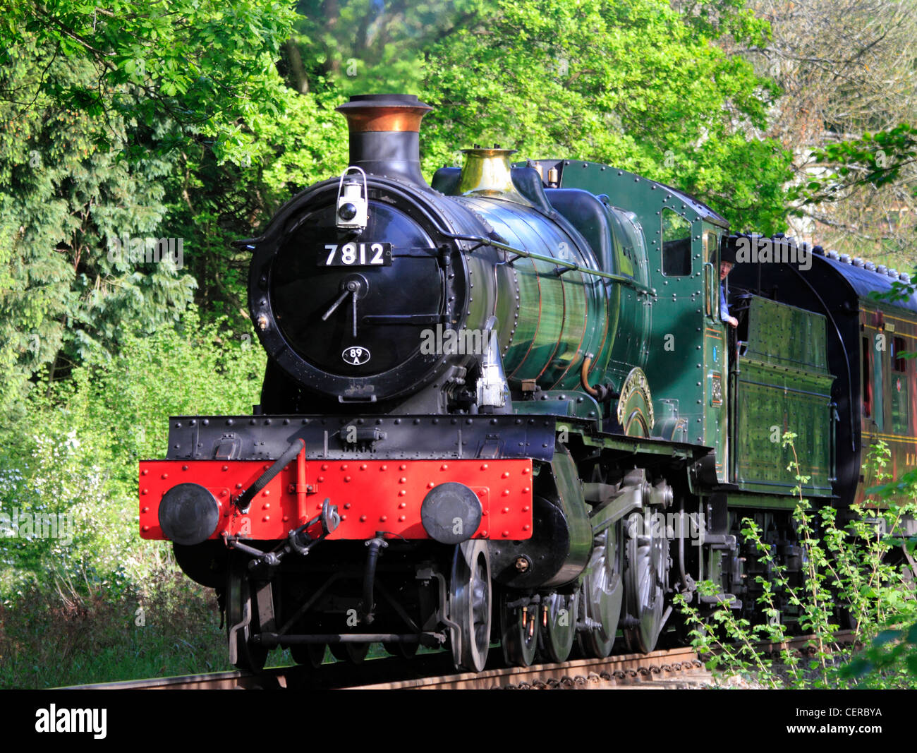 Great Western class 7800 Locomotive '7812 Erlestoke Manor' on the ...