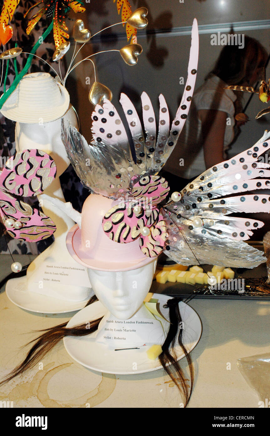 Backstage London Ready to Wear Spring Summer Louis Mariette Hats Malni ...