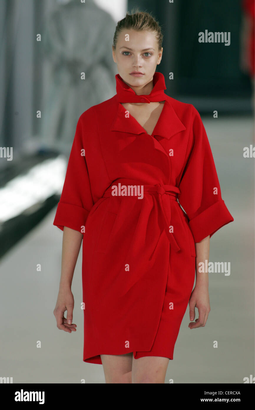 Preen London Ready to Wear Autumn Winter Blonde female model wearing a ...