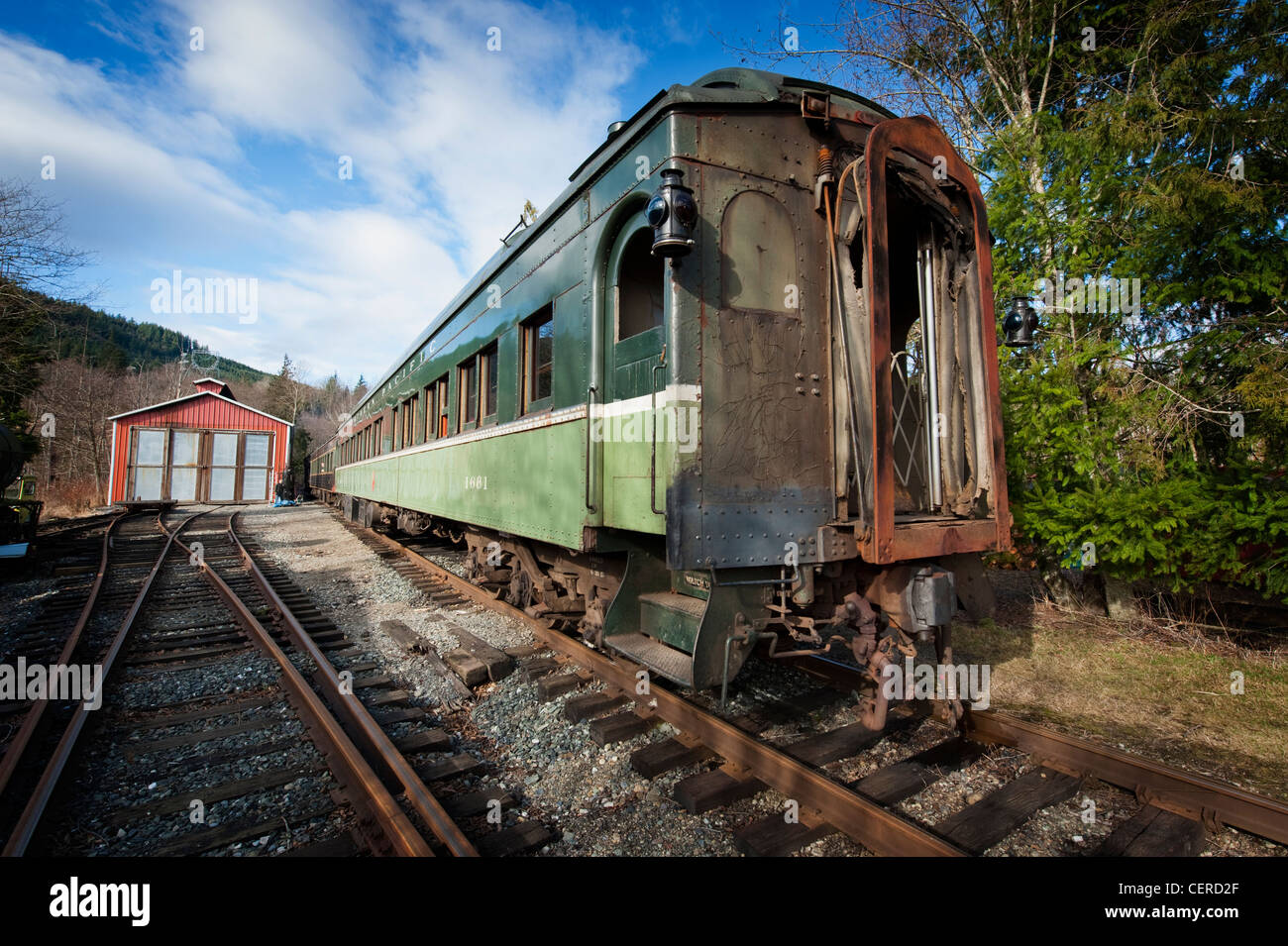 These passenger train coaches date from 1910 to 1925 and were used on ...