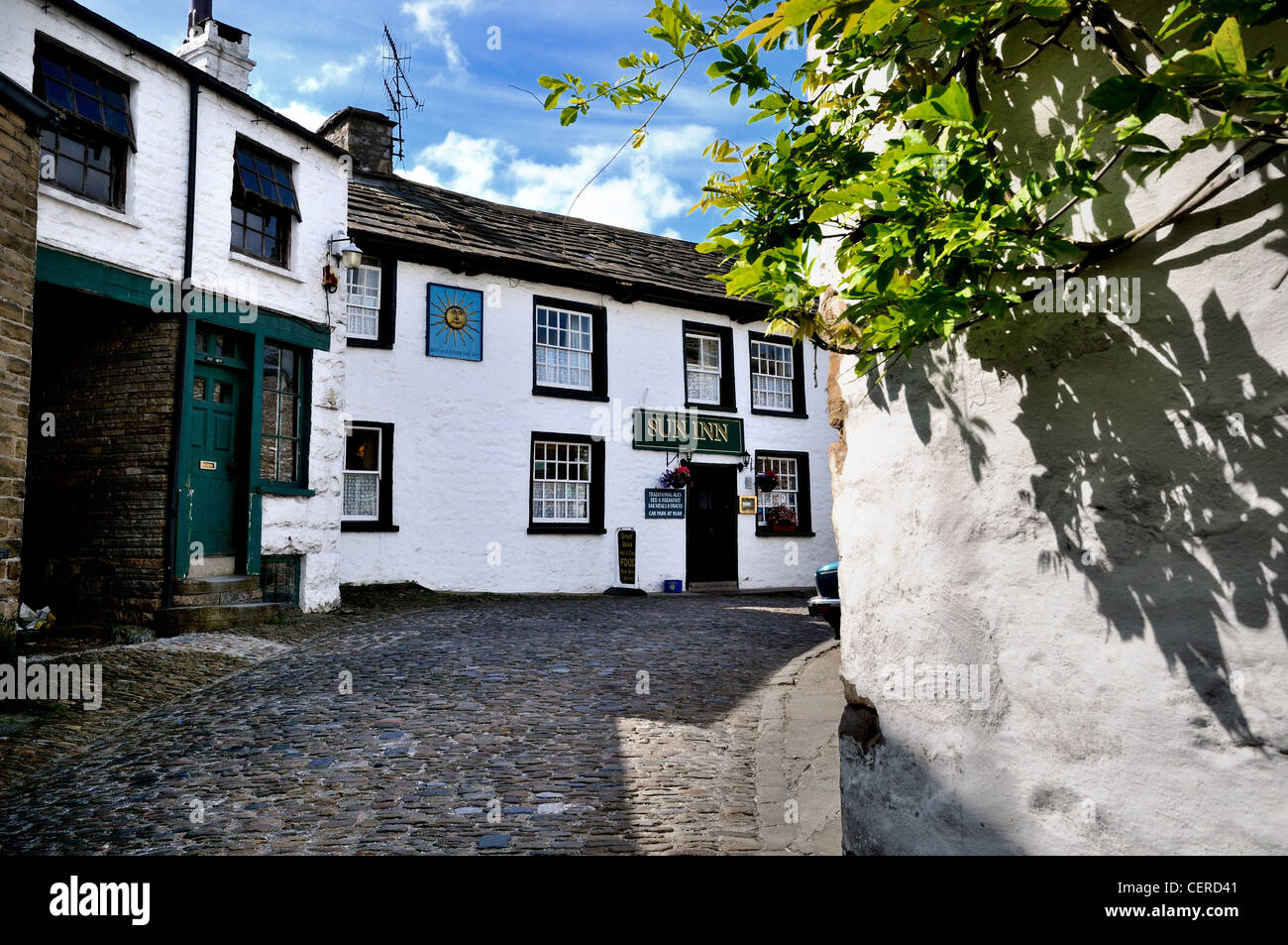 The Sun Inn Dent village Cumbria Stock Photo - Alamy