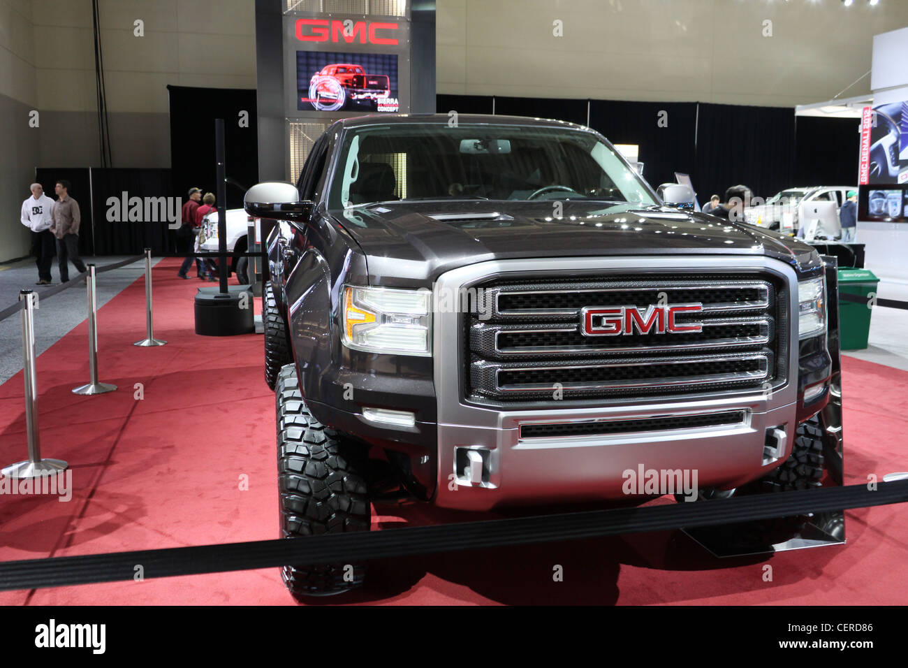 gmc trunk display red carpet Stock Photo - Alamy