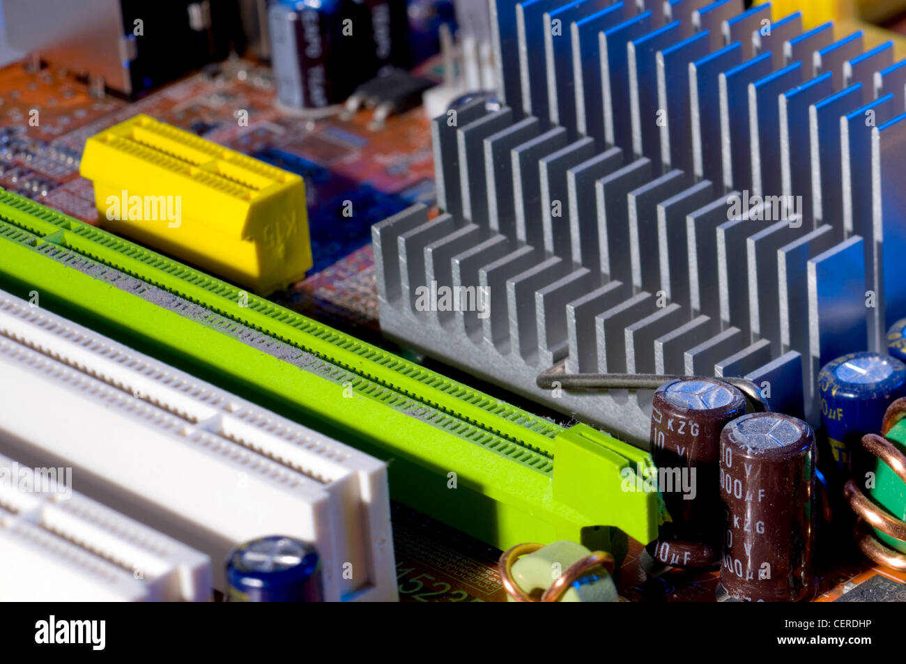 chip for a computer with various elements Stock Photo - Alamy