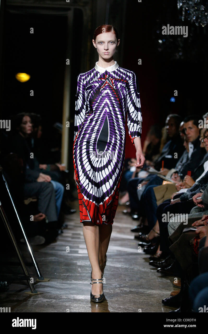 Miu Miu Paris Ready to Wear Spring Summer Model Olga Sherer straight ...