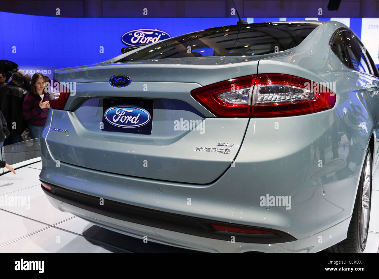 back of car rear light trunk sedan new ford Stock Photo - Alamy