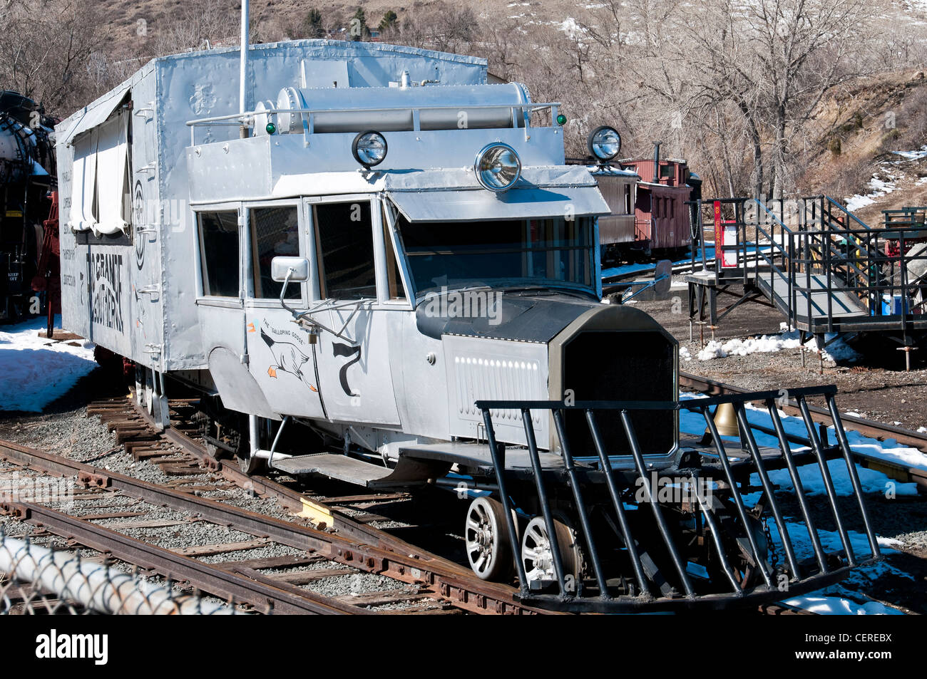 Galloping Goose #7, Colorado Railroad Museum, Golden, Colorado Stock ...
