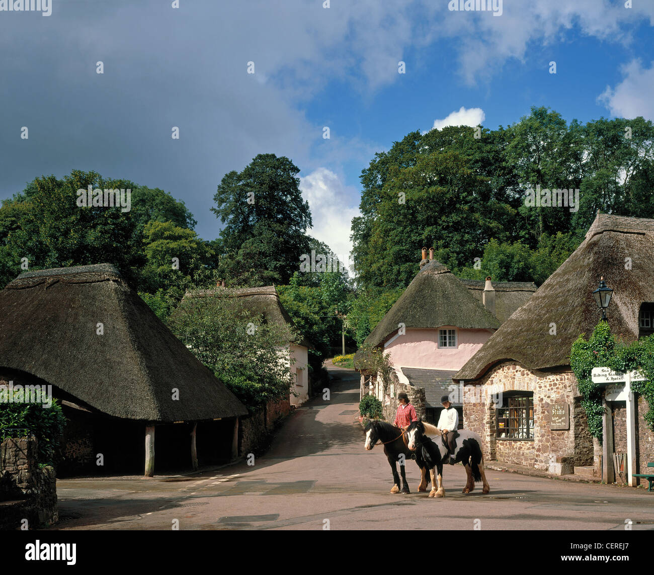Village horseback hi-res stock photography and images - Alamy