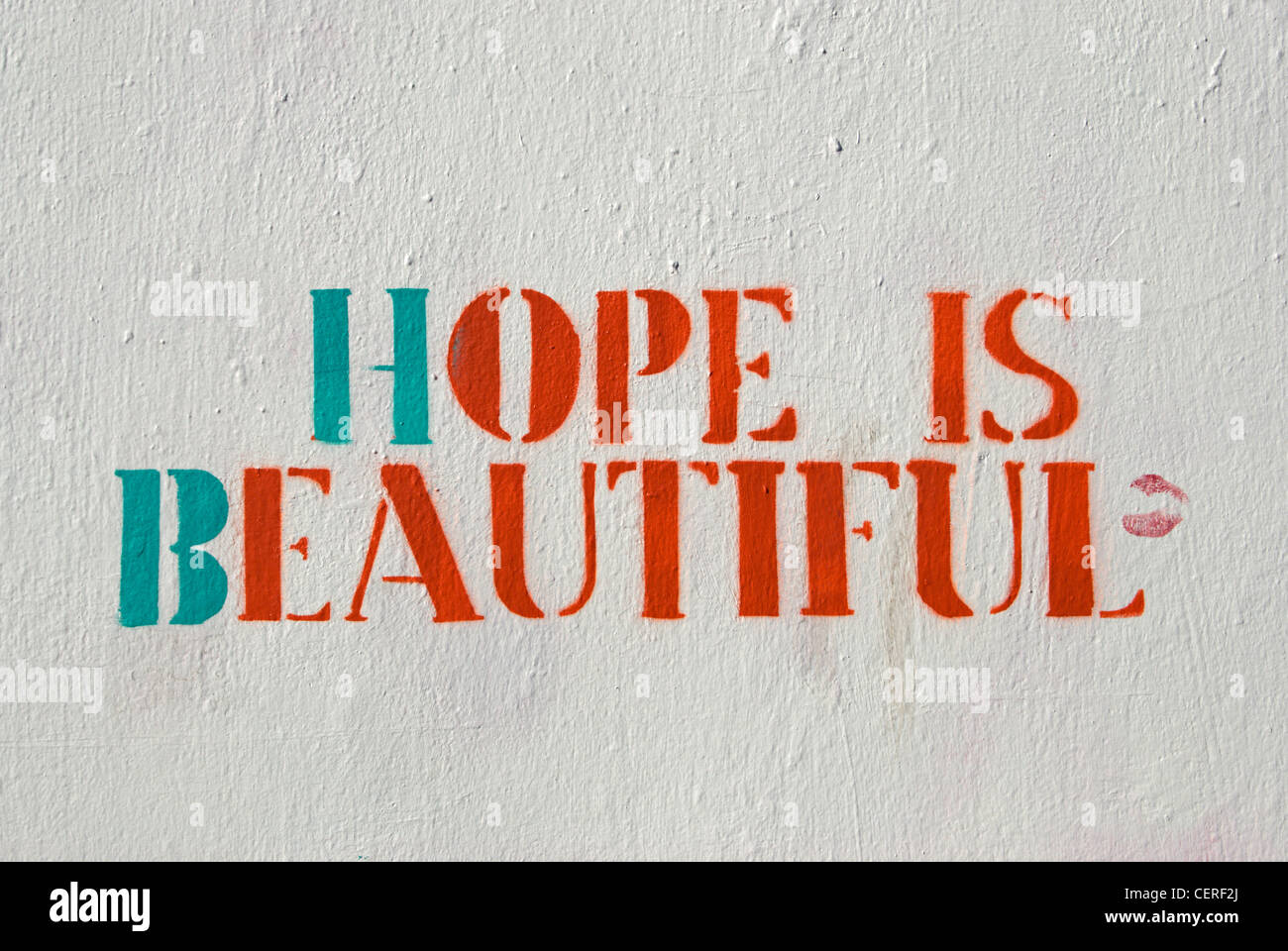 Graffiti hope hi-res stock photography and images - Alamy