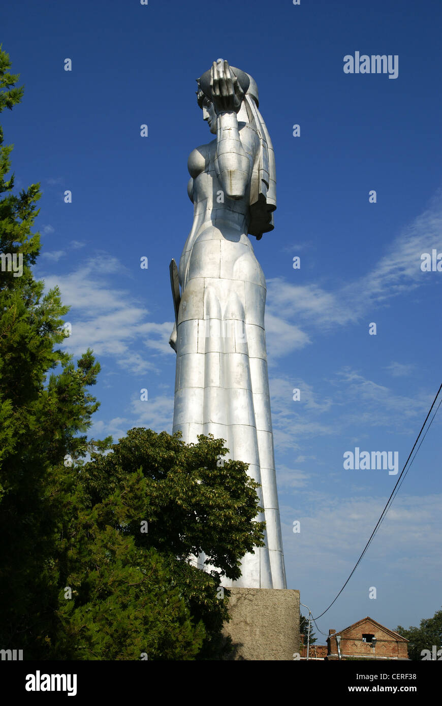 Georgia, Tbilisi, The aluminium statue of Kartlis Deda (the Mother of ...