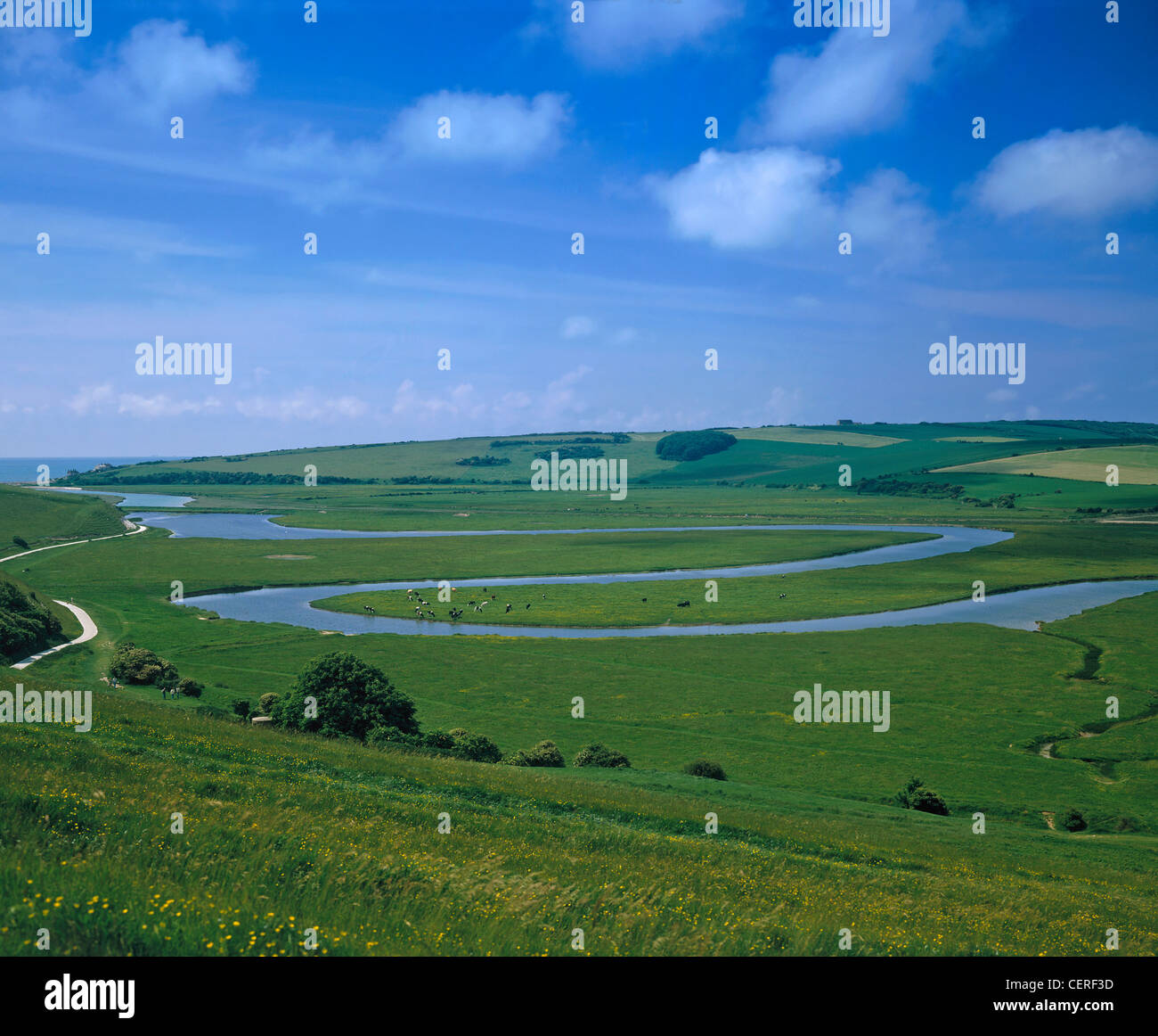 The River Cuckmere at it's outflow near Seaford Stock Photo - Alamy