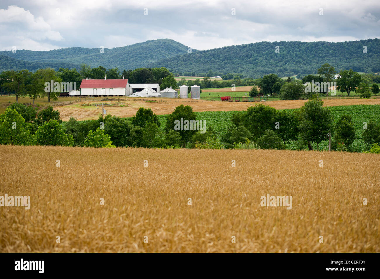 Rural landscape farm barn hi-res stock photography and images - Alamy
