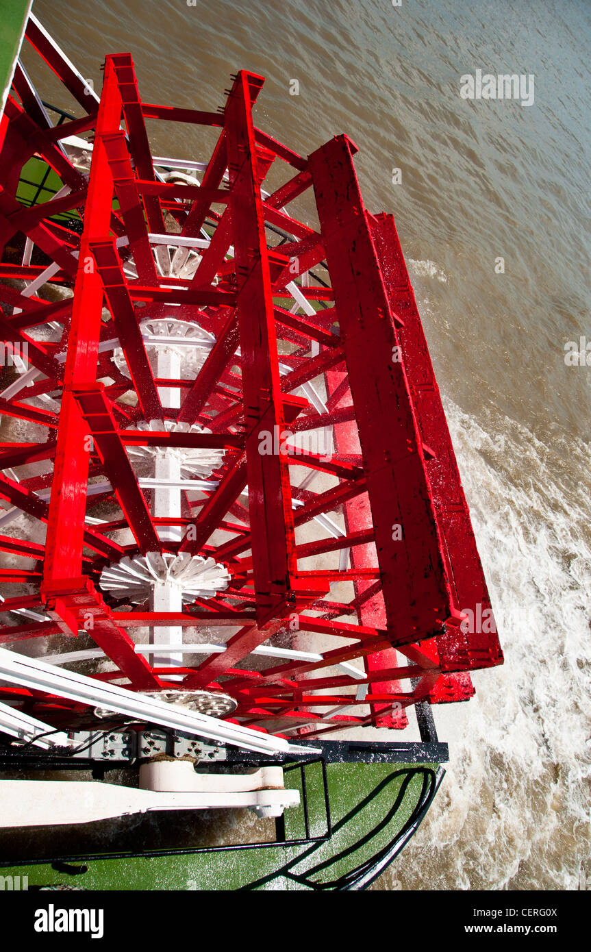 The paddlewheels of the last steamboat on the MIssissippi River, The ...