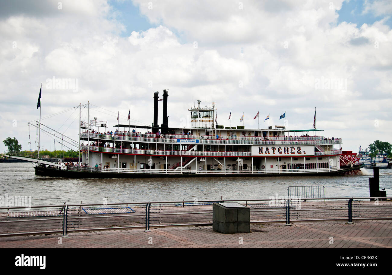 The Natchez the last steamer riverboat on the Mississippi River Stock ...