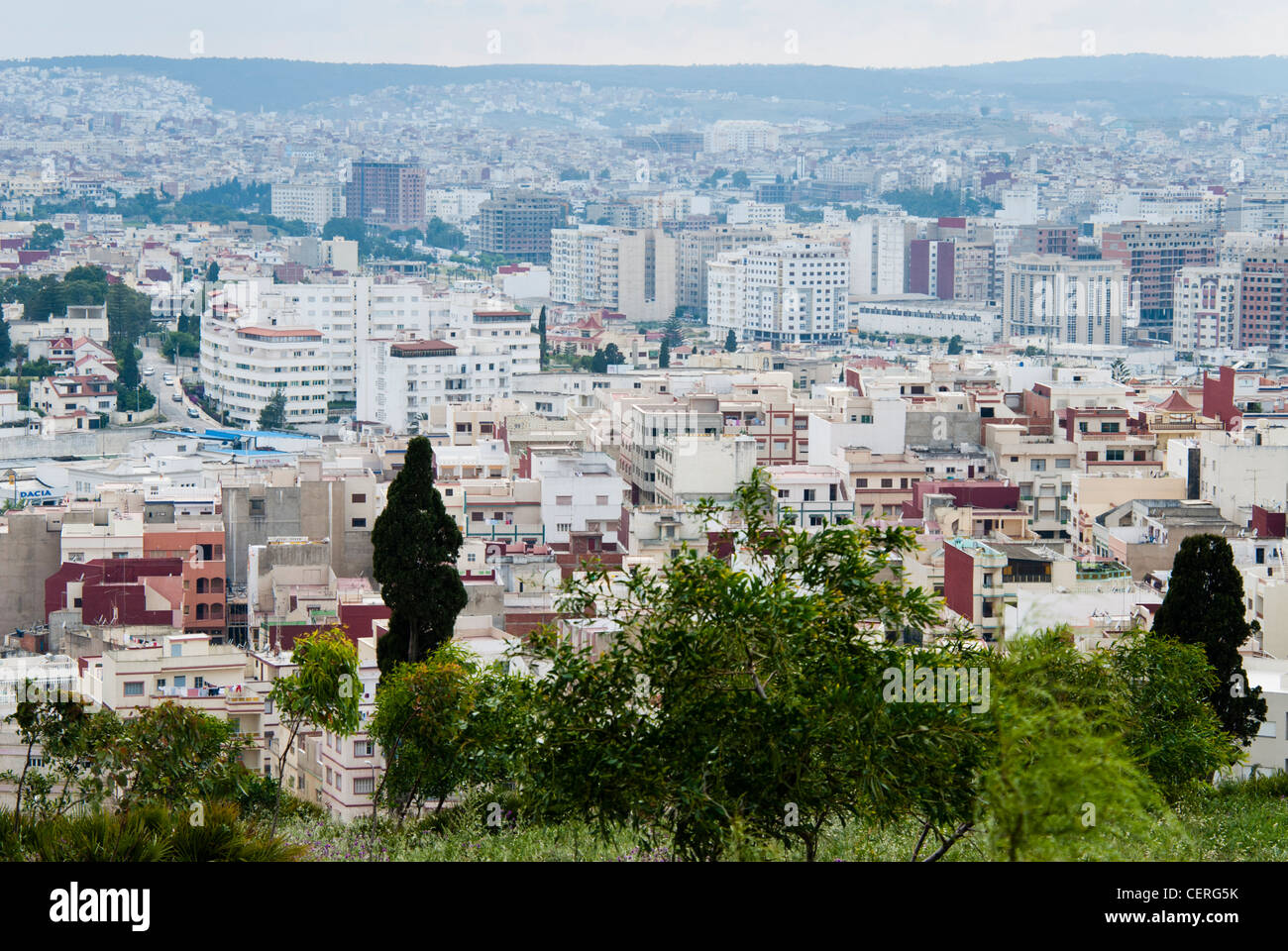 View of Tangier from Charf Hill, Tangier, Morocco, North Africa Stock ...