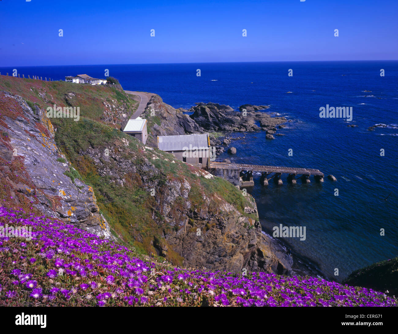 Lizard Point, the most southerly point of the British mainland Stock ...